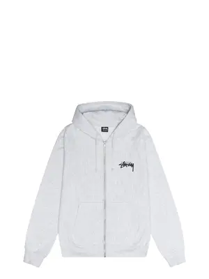 StÜssy Shattered Zip Hoodie 'ash Heather - Grey