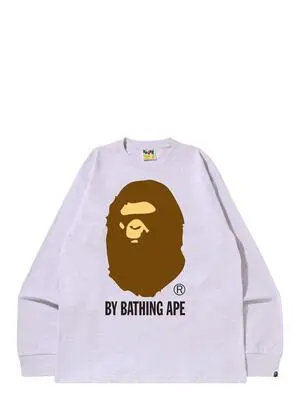 A BATHING APE By Bathing Ape Long-sleeve Tee - Grey