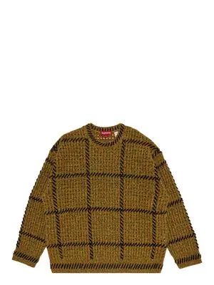 Supreme Supreme Quilt Stitch Sweater Yellow