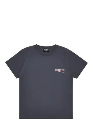 Balenciaga Small Fit T-shirt 'dark /white - Grey