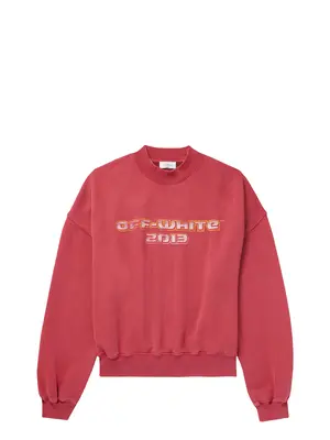 Off-White Digit Bacchus Over Crewneck - Red
