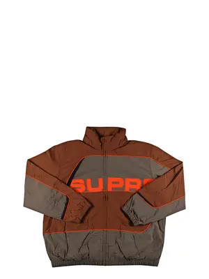 Supreme Paneled Track Jacket - Brown
