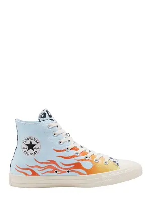 CONVERSE Chuck Taylor All Star High 'twisted Archive Print Flame - White