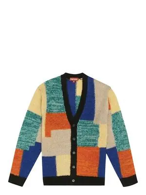 Supreme Patchwork Mohair Cardigan - Multicolor