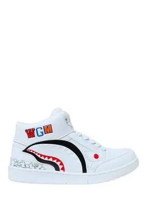 A BATHING APE Shark Cloud Sta Sneakers - White