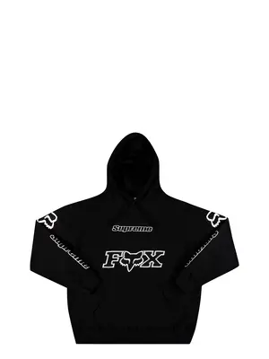 Supreme X Fox Racing Hooded Sweatshirt - Black