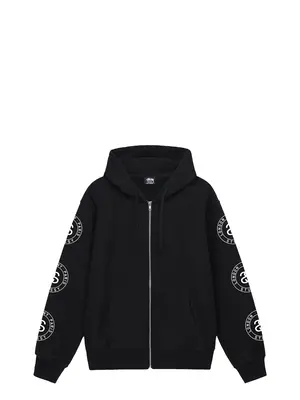 StÜssy Seal Zip Hoodie - Black