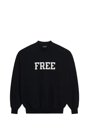 Balenciaga Logo Crewneck - Black