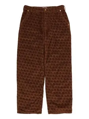 ERL Corduroy Embossed Pants - Brown