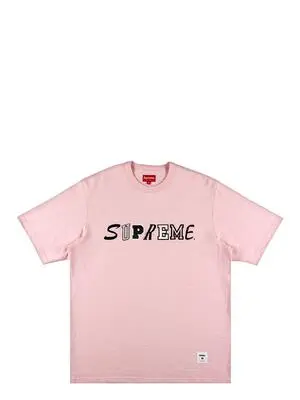 Supreme Collage Logo Short-sleeve Top - Pink