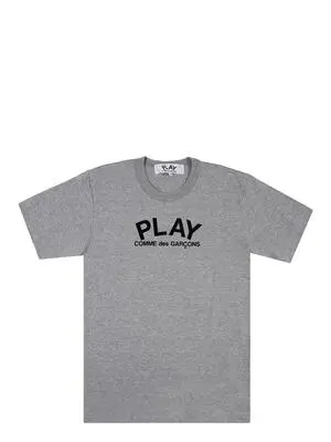 Play Comme Des Garcon Heart Logo Short-sleeve T-shirt - Grey