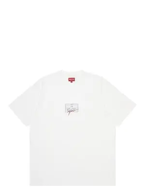 Supreme Signature Label Short-sleeve Top - White