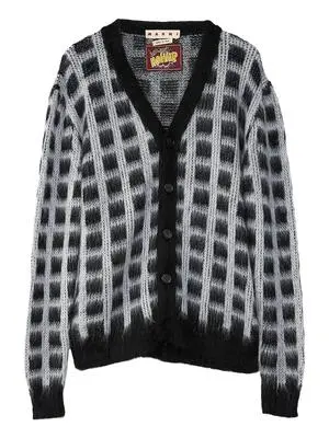 MARNI Brushed Check Cardigan