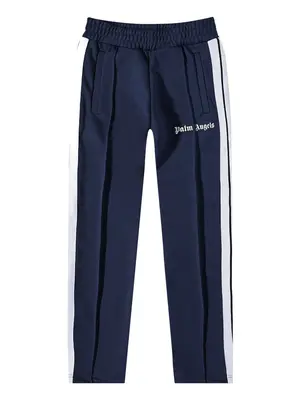 Palm Angels Slim Track Pants 'navy Blue/white' Blue
