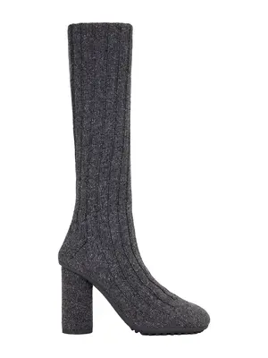 Bottega Veneta Atomic Wool Sock Boot - Anthracite