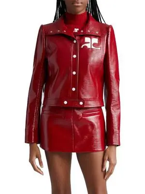 COURREGES Re-edition Vinyl Jacket - Red