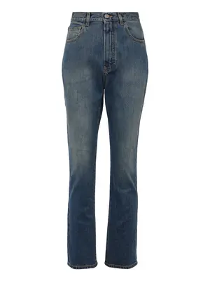 Alaïa High-rise Slim Jeans - Blue