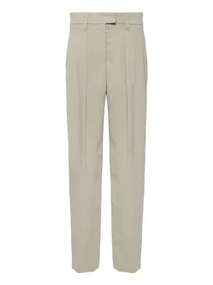 Brunello Cucinelli Twill Wide-leg Pants - Grey
