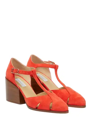 Gabriela Hearst Hawes Suede Pumps - Orange