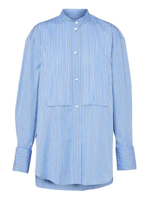 Isabel Marant Ruffled Cotton Shirt - Blue