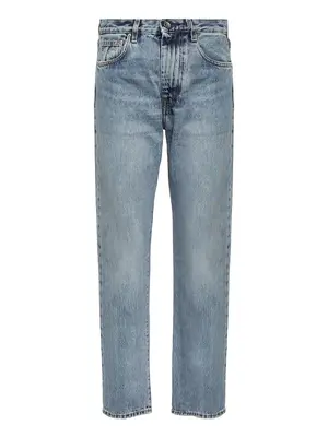 TOTEME Twisted Seam Mid-rise Straight Jeans - Blue