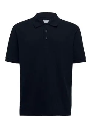 Bottega Veneta Cotton Polo Shirt - Blue