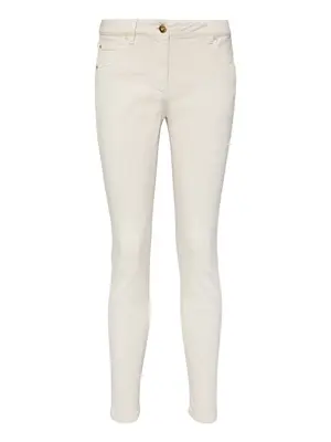 Brunello Cucinelli Mid-rise Slim Jeans - White