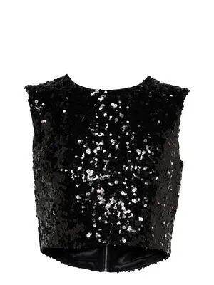 DOLCE & GABBANA Dolce&Gabbana Sequined Crop Top