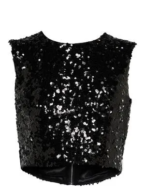 DOLCE & GABBANA Dolce&Gabbana Sequined Crop Top