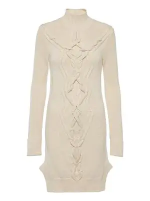 Isabel Marant Étoile Atina Cable-knit Minidress - Neutrals