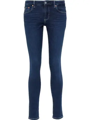 Ag Mid-rise Skinny Jeans - Blue