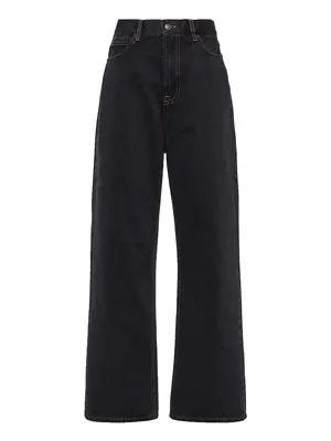 Wardrobe.NYC High-rise Straight Leg Jeans - Blue