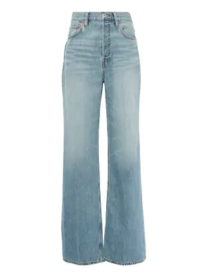 RE/DONE 70s High-rise Wide-leg Jeans - Blue