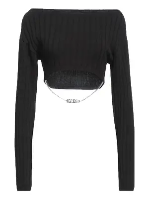 Gcds Lightweight Knit Sweater - Black