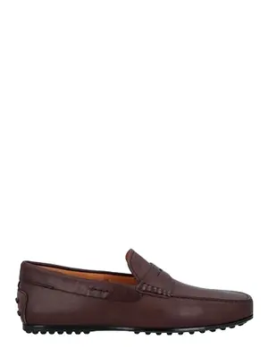 TOD'S Leather Driving Loafers - Brown