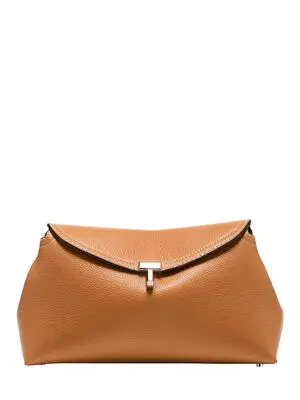 TOTÊME Toteme T-Lock Top Handle Bag In Pebble Grain Leather