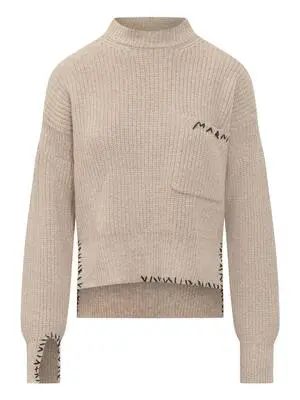MARNI Wool Turtleneck Sweater