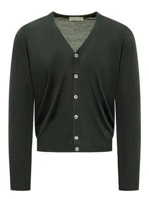 FILIPPO DE LAURENTIIS V-neck Cardigan - Green