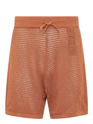 Nanushka Knit Shorts - Brown