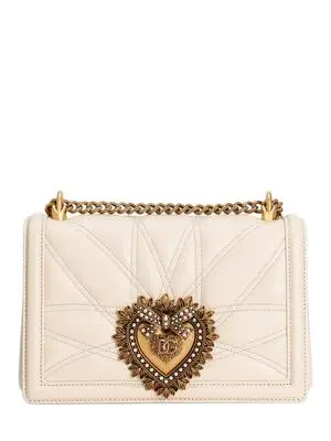 Dolce & Gabbana Medium Devotion Shoulder Bag - Cream