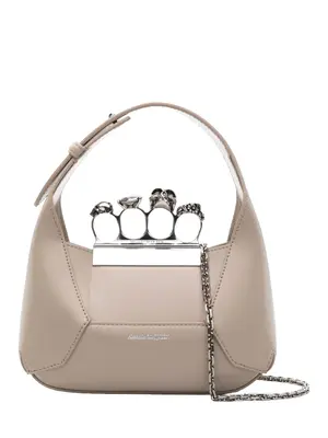 Alexander McQueen The Jewelled Hobo Mini Bag - Neutrals