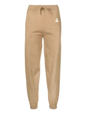 MARANT ETOILE Kira Tapered Track Pants - Brown