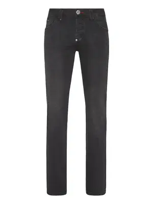 PHILIPP PLEIN Philipp Plein Supreme Iconic Straight-Leg Jeans