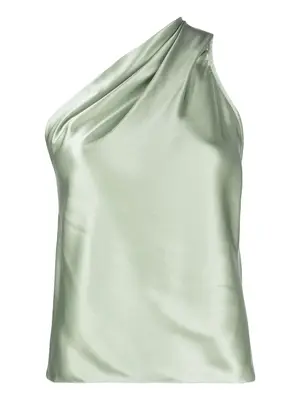 Michelle Mason Asymmetric Halterneck Top - Green
