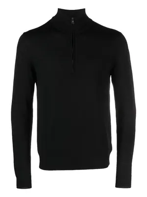 ZANONE High-neck Jumper - Black