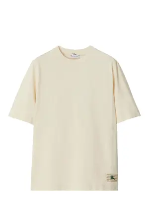Burberry Ek Cotton T-shirt - Neutrals