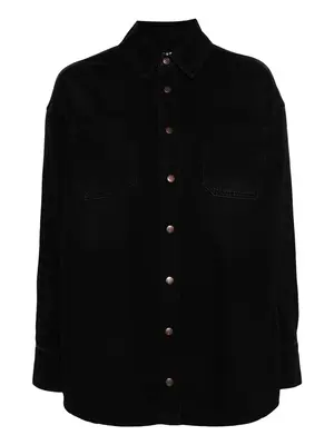 Ksubi Press-stud Cotton Shirt - Black
