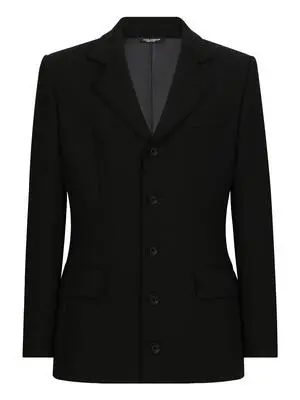 Dolce & Gabbana Peak-lapels Single-breasted Blazer - Black