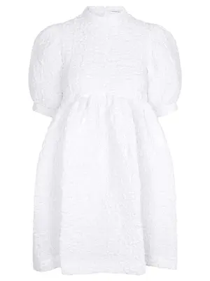 Cecilie Bahnsen Uma Smocked Mini Dress - White