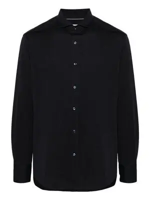 BRUNELLO CUCINELLI Spread-collar Cotton Shirt